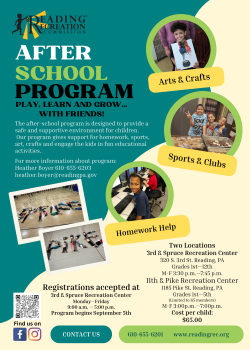 Rec Centers | Reading Recreation Commission