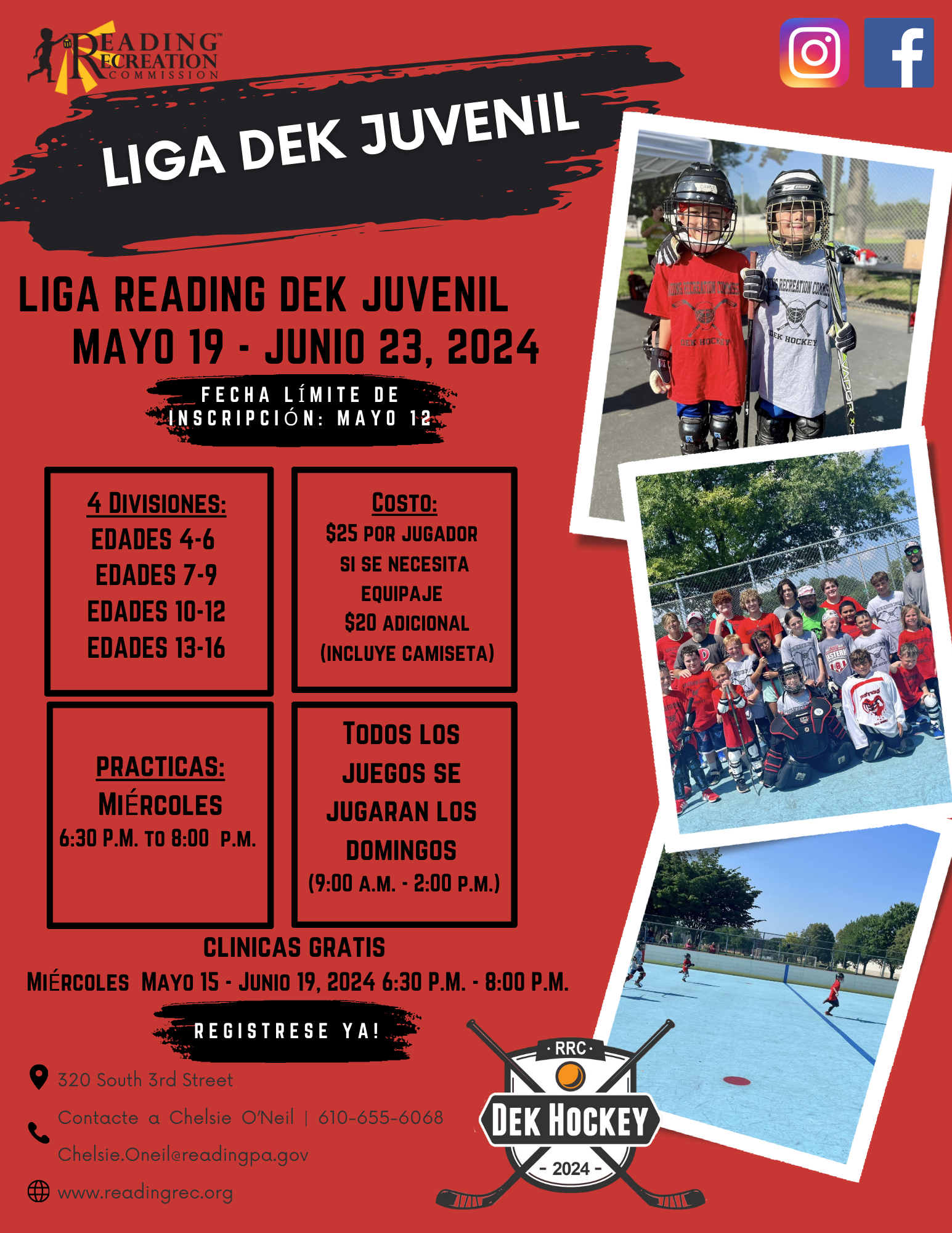 Reading Recreation Commission | DEK Hockey